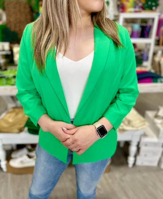 GRISELDA GREEN BLAZER - Shop Southern Melon Boutique