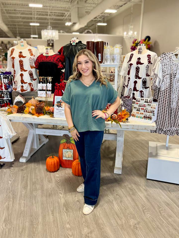 FALL PINE TOP - Shop Southern Melon Boutique