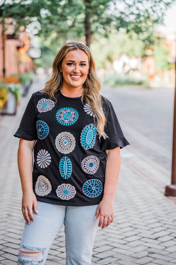 GYPSY CONCHO TEE - Shop Southern Melon Boutique
