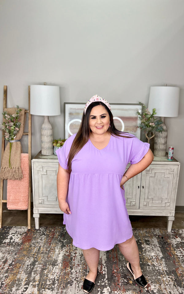 ABIGAIL PURPLE DRESS - Shop Southern Melon Boutique