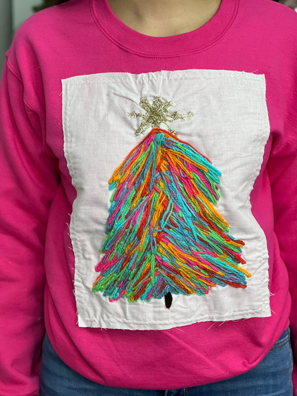 MAVIS MULTI COLOR TREE SWEATER - Shop Southern Melon Boutique
