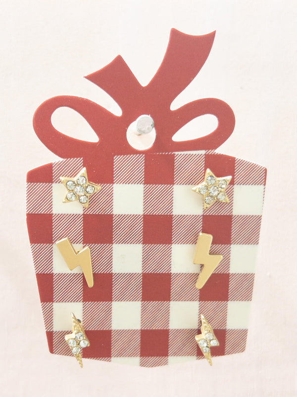 JANE MARIE LIGHTNING BOLT STUD PACK - Shop Southern Melon Boutique